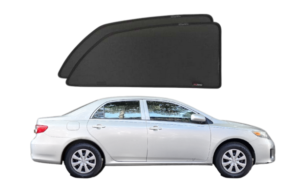 Toyota Corolla Sedan 10th Gen Rear Door Car Window Sun Shades E140 E150 2006 2013